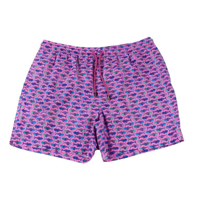 Fish Bones Swim Trunks - Pink – Buoy & Boat